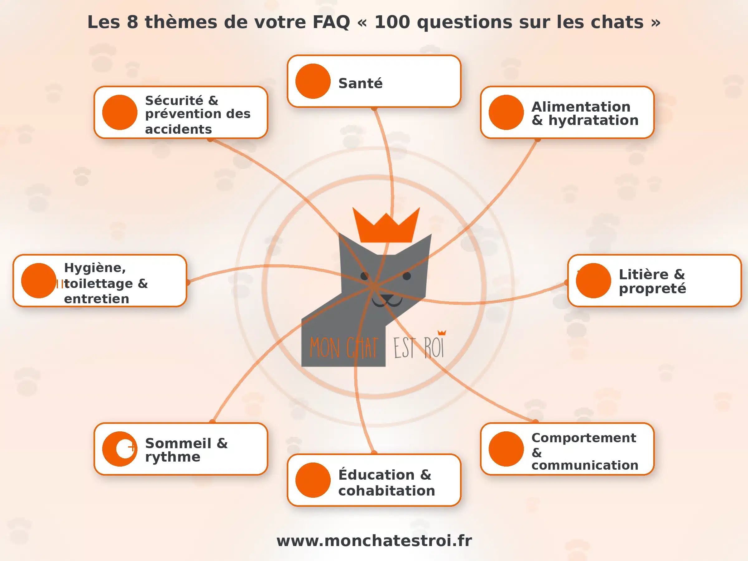 Questions sur les chats : 100 réponses utiles (FAQ)